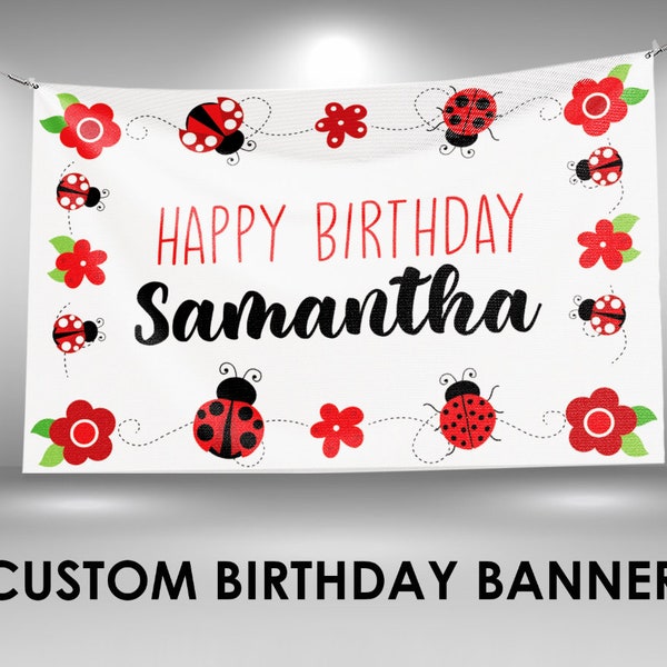 Ladybug Banner - Etsy