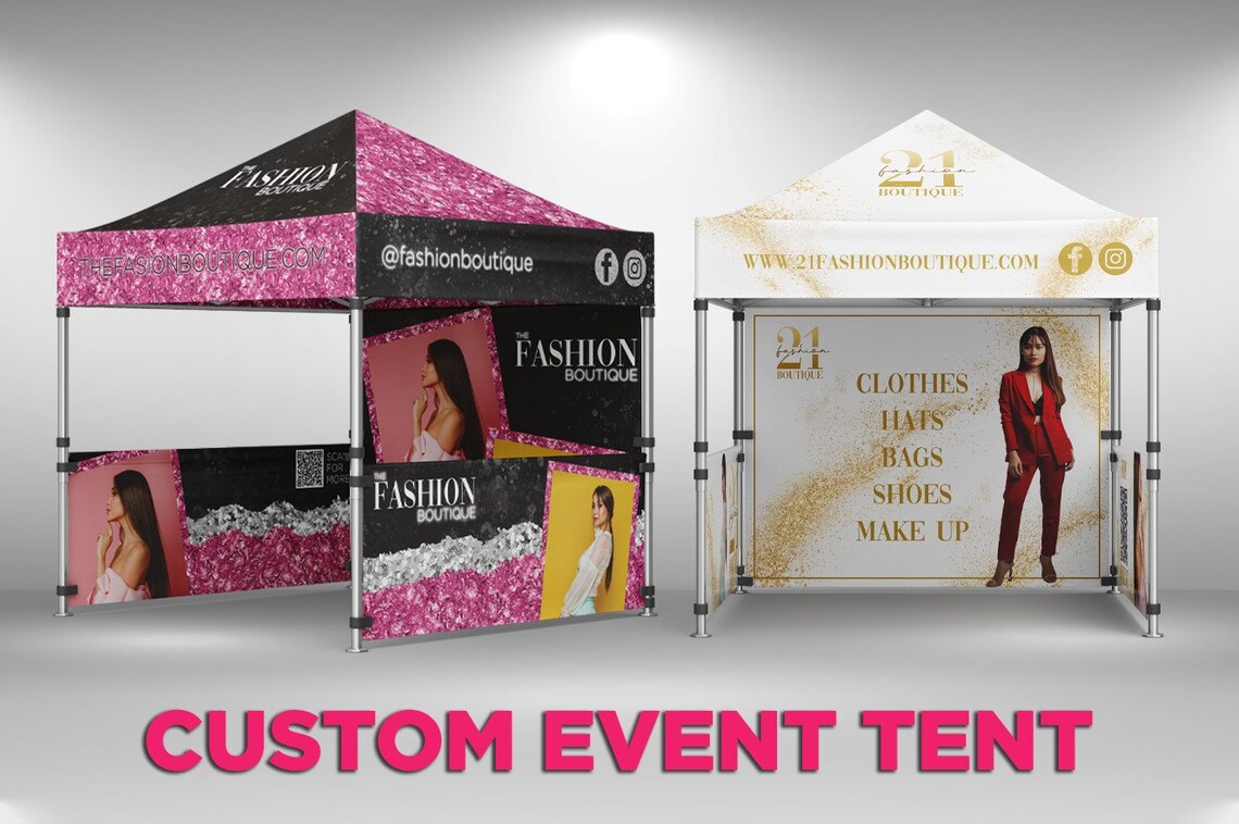 Custom Canopy Tent Pop up Canopy Banner Beauty Business - Etsy