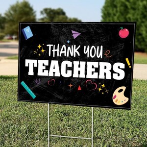 Teacher Appreciation Week Banner, Teacher Vinyl Banner Sign, Teachers ...