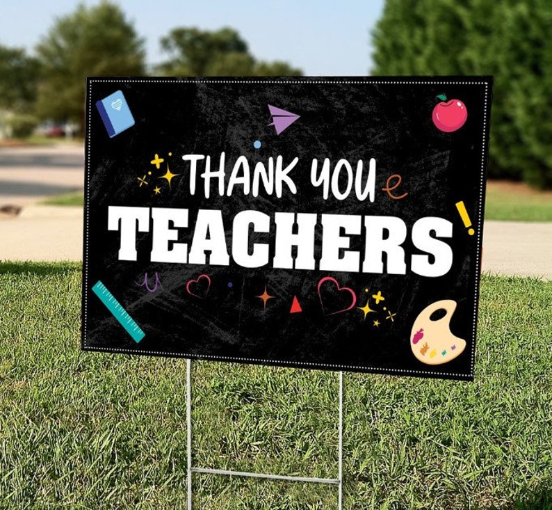 Teacher Appreciation Week Banner Teacher Vinyl Banner Sign - Etsy