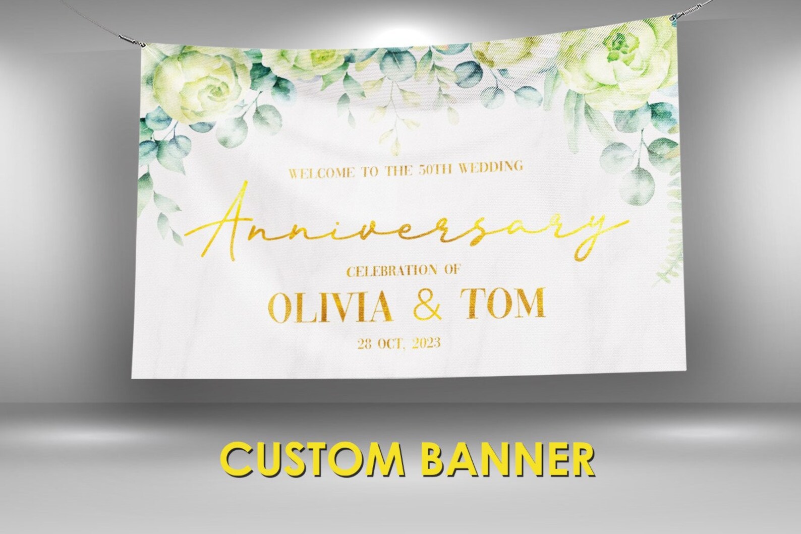 Happy Anniversary Banner Anniversary Party Custom Banner - Etsy