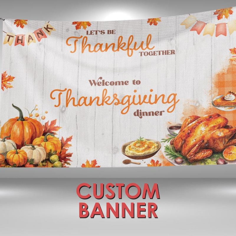 Thanksgiving Banner - Etsy