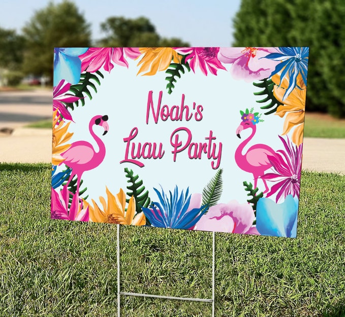 Hawaiian Luau Birthday Banner Luau Party Decorations - Etsy
