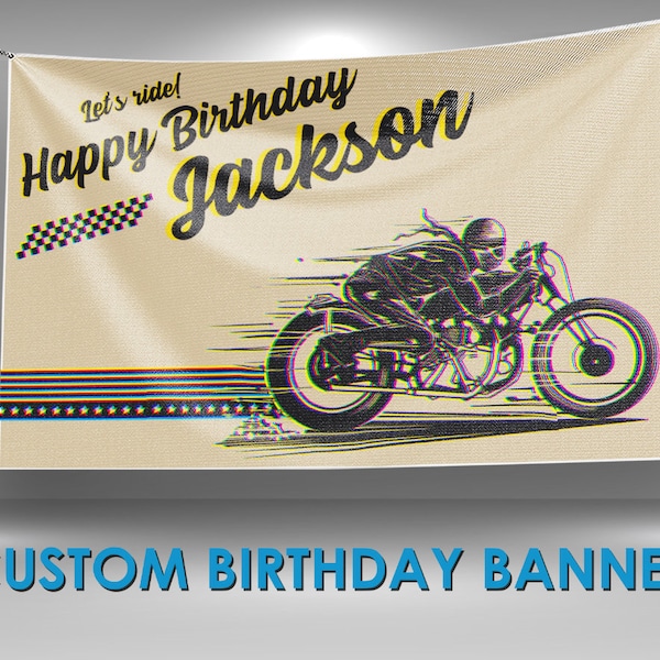 Motorcycle Birthday - Etsy