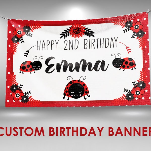 Ladybug Banner - Etsy