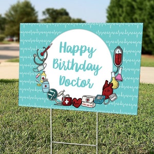 Doctor Birthday Banner, Doctor Party Decor, Custom Vinyl Banner ...