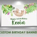 Sloth Birthday Banner, Sloth Party Decor, Custom Vinyl Banner ...