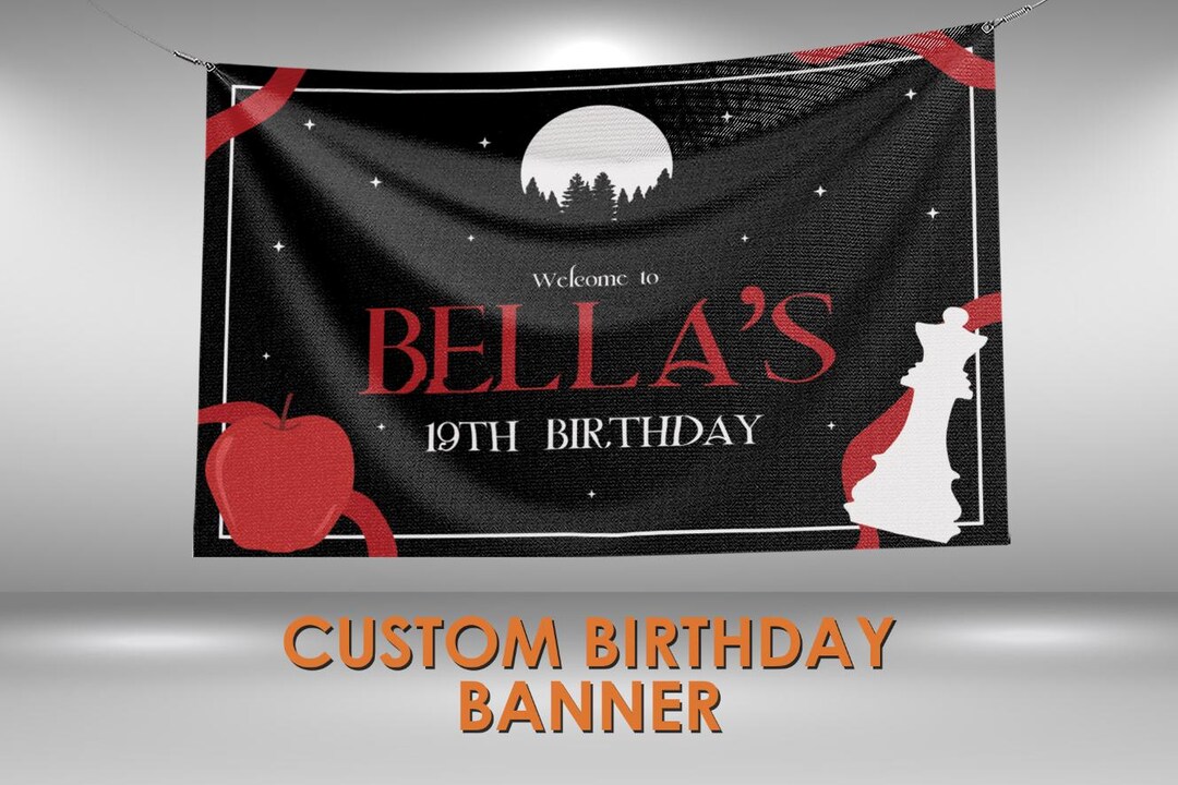 Vampire Birthday Banner, Vampire Party Custom Vinyl Banner, Vampire ...