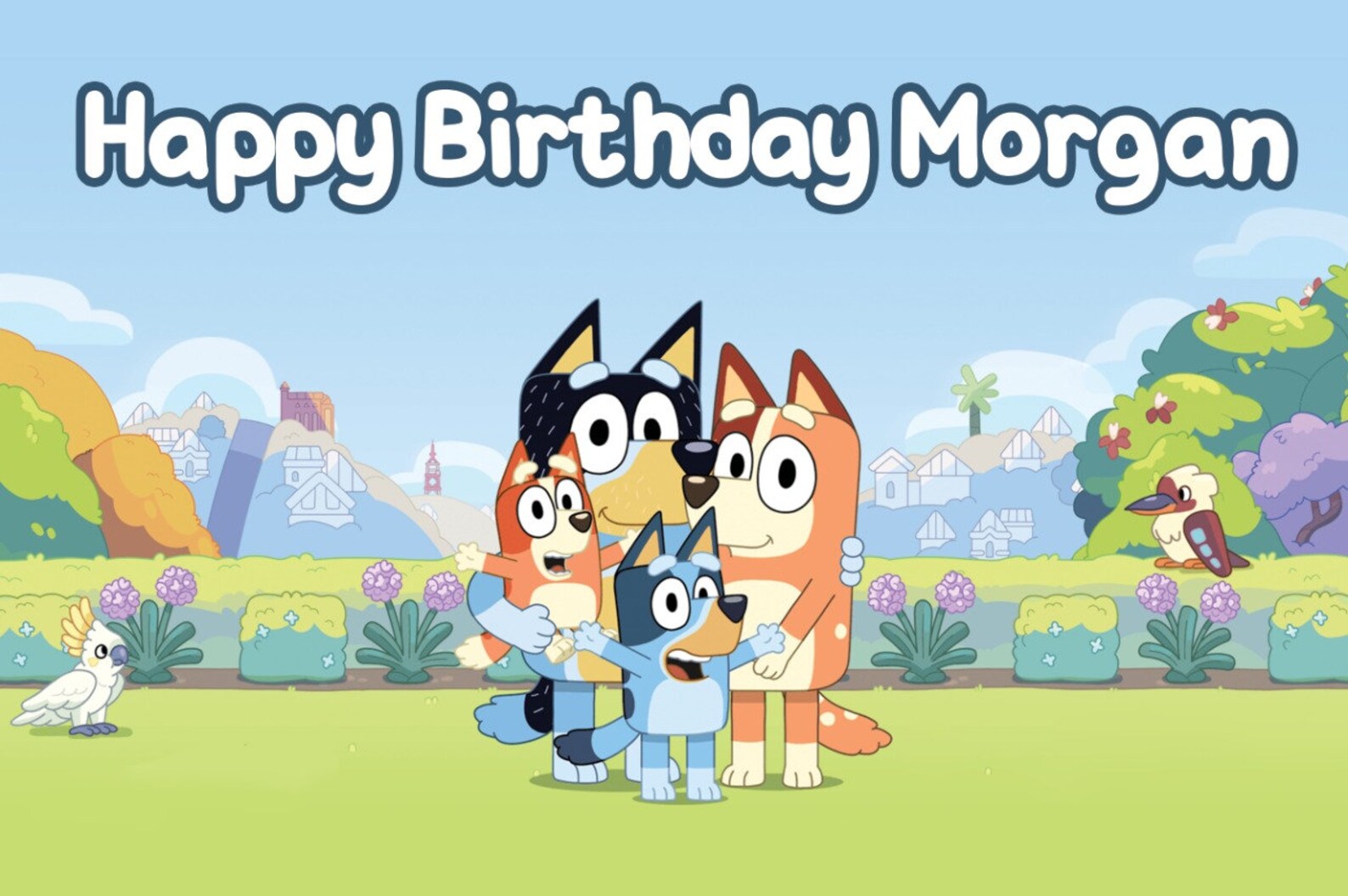 Bluey Birthday Banner Decoration Personalized Name | Etsy