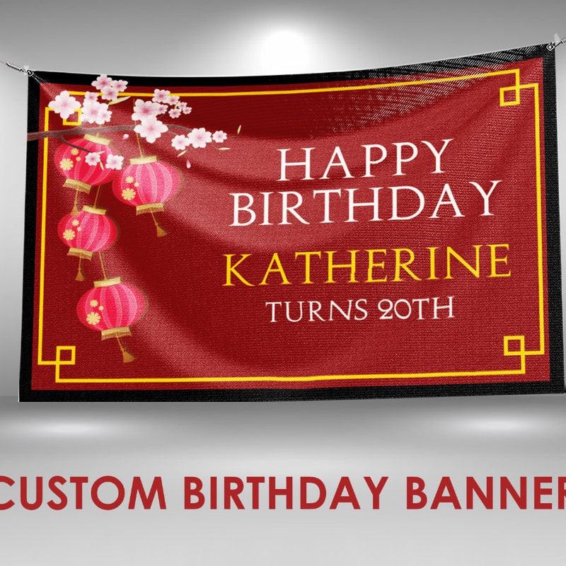 Chinese Birthday Backdrops - Etsy