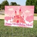 Castle Birthday Banner, Princess Party Decor, Custom Vinyl Banner ...