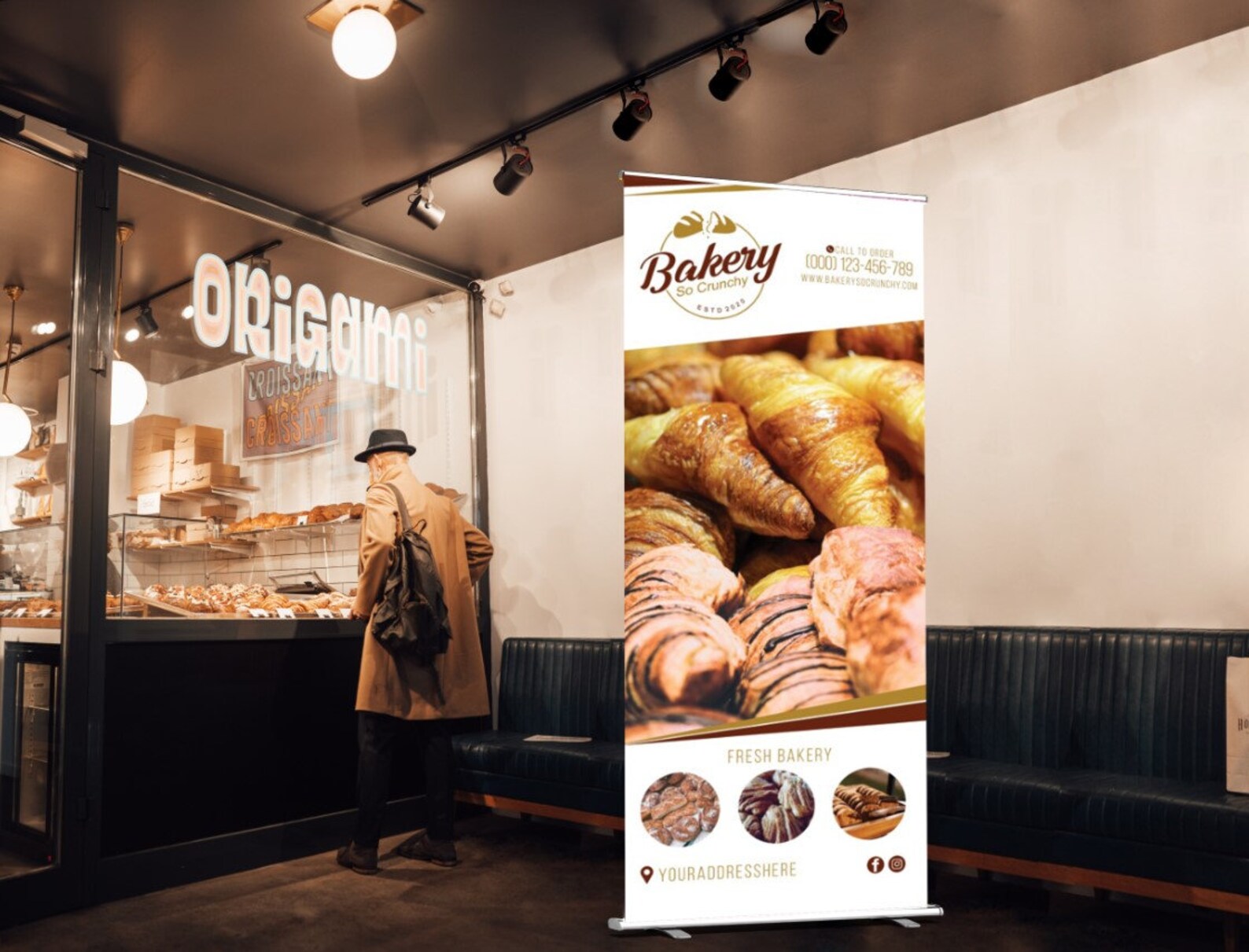 Bakery Business Sign Bakery Retractable Banner Business Sign - Etsy