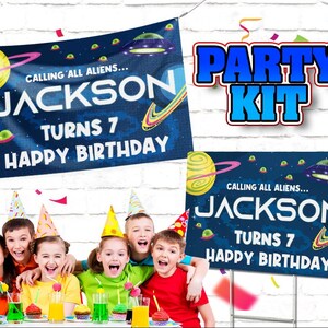 Alien Birthday Banner, Alien Birthday Decorations, Alien Banner ...