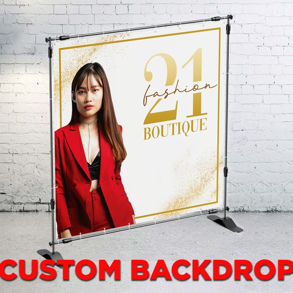 Custom Logo Backdrop - Etsy