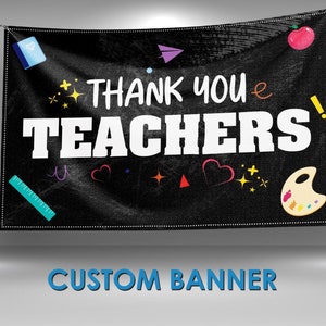 Teacher Appreciation Week Banner, Teacher Vinyl Banner Sign, Teachers ...