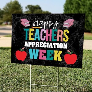 Teacher Appreciation Week Banner, Teacher Vinyl Banner Sign, Teachers ...