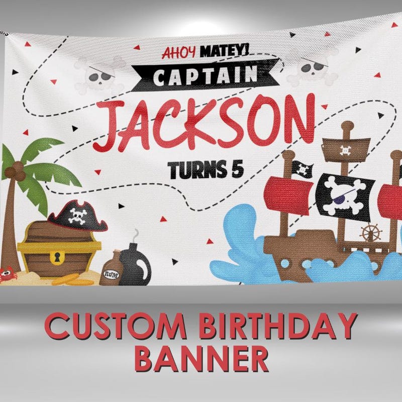 Pirate Banner - Etsy