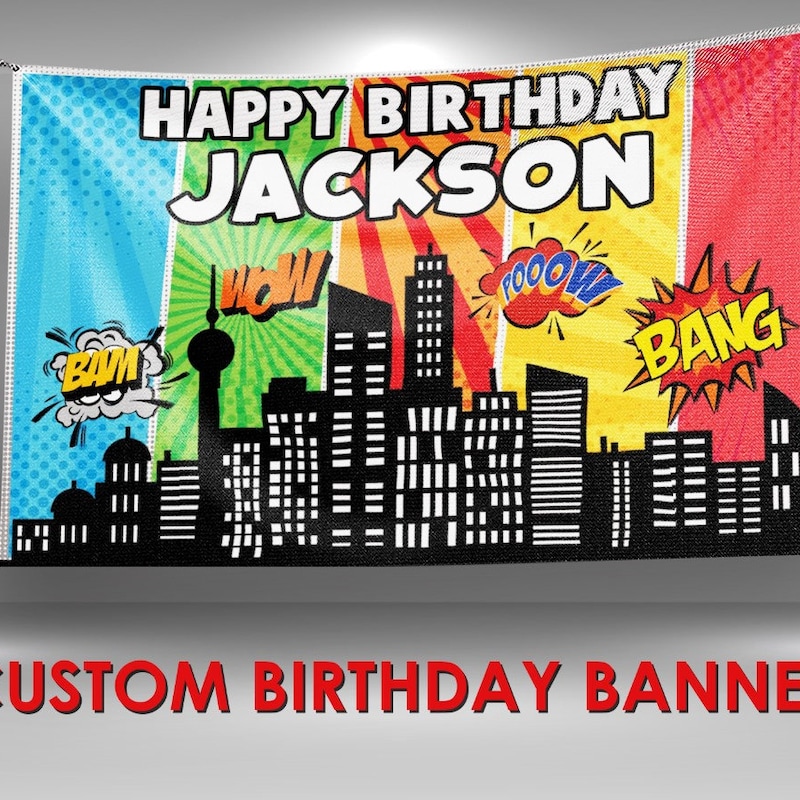 Superhero Backdrop - Etsy