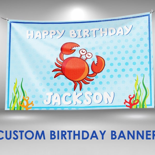 Crab Banner - Etsy
