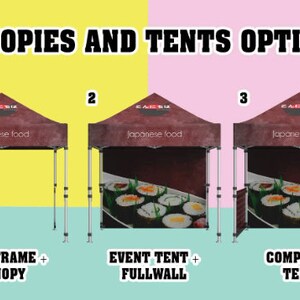 Custom Canopy Tent, Bakery Business Sign, Custom Pop up Canopy Bakery ...