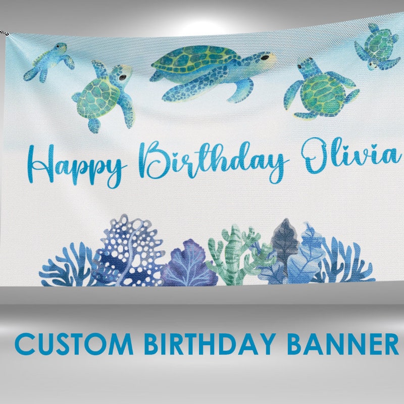 Sea Turtle Birthday - Etsy