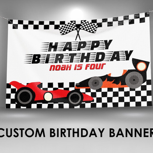 Car Birthday Banner - Etsy