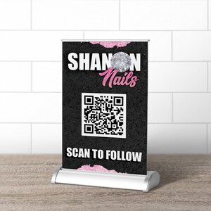 Custom Table Top Retractable Banner, Table Banner Logo, Business Table ...