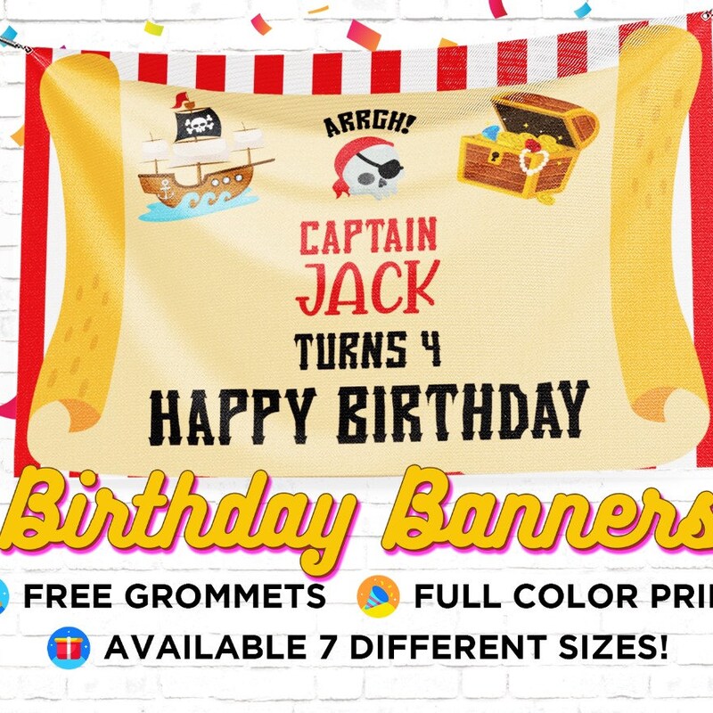 Pirate Banner - Etsy