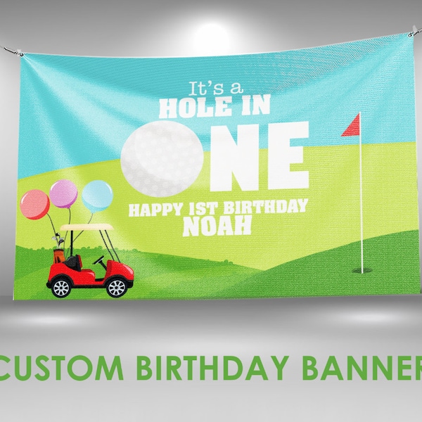 Golf Birthday Party Backdrop - Etsy