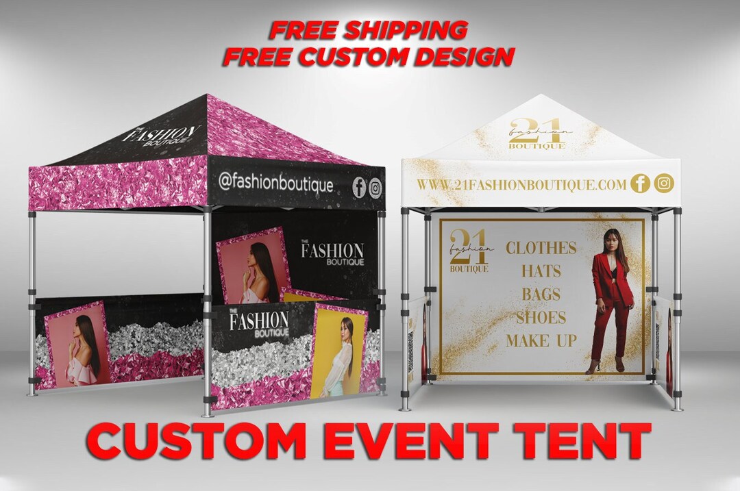 Custom Canopy Tent, Pop up Canopy Banner, Beauty Business Sign ...
