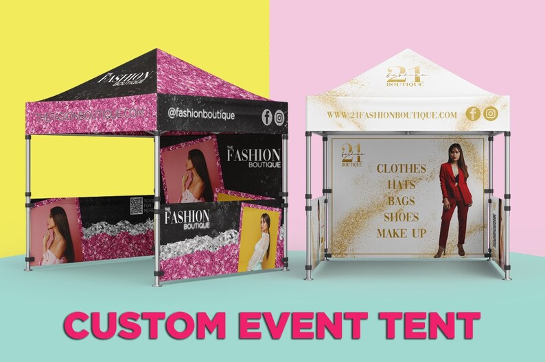 Custom Canopy Tent, Pop up Canopy Banner, Beauty Business Sign ...