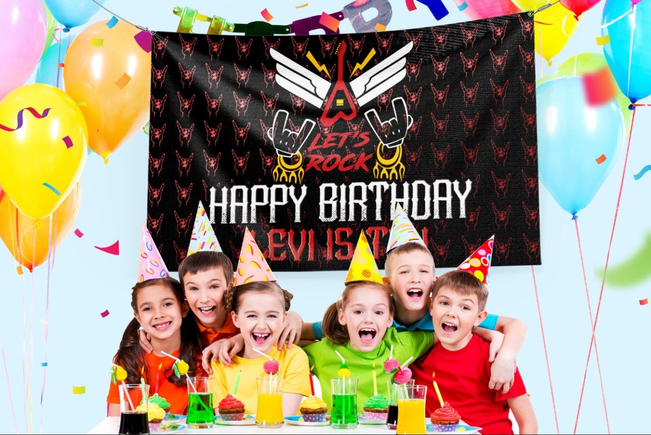 Rock N Roll Birthday Party Signs Birthday Custom Sign Vinyl - Etsy