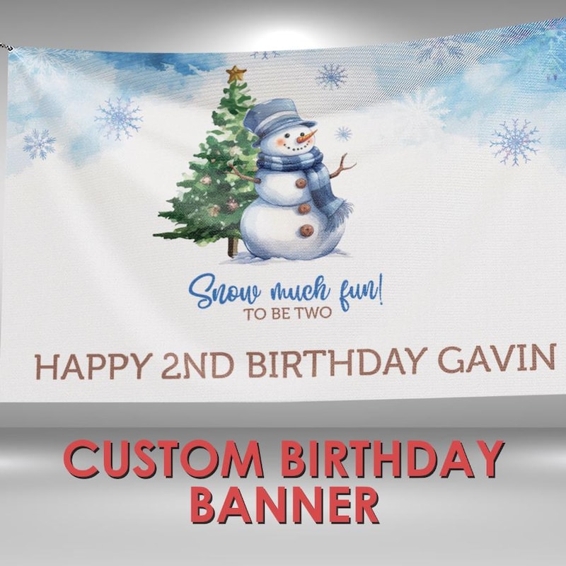 Snowman Banner - Etsy