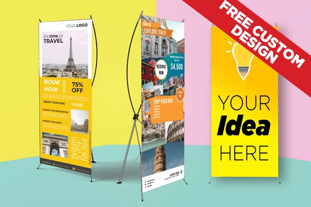 Quality Custom X-stand Banners, Business Banner Stand, Brand Banner, X ...