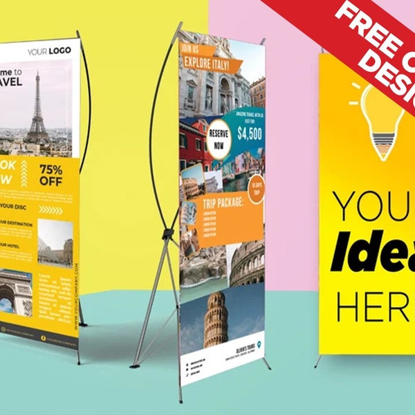 Custom Standing Banner - Etsy