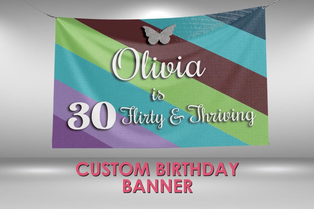13 Going on 30 Birthday Banner, 30th Birthday Party Banner, Thirty ...