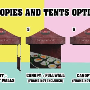 Custom Canopy Tent, Bakery Business Sign, Custom Pop up Canopy Bakery ...