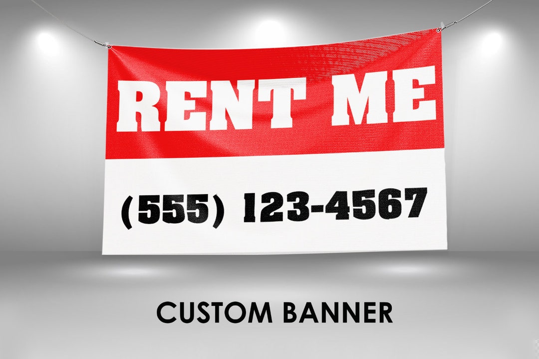 Banner Rent to Own, Personalized Banner, Business Banner Sign, Custom ...