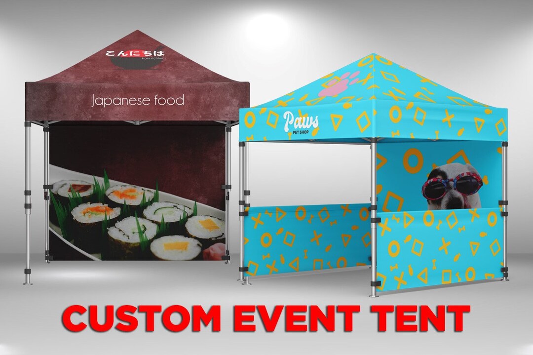 Custom Printed Canopy Event Tent 10x10ft Tent Banner - Etsy