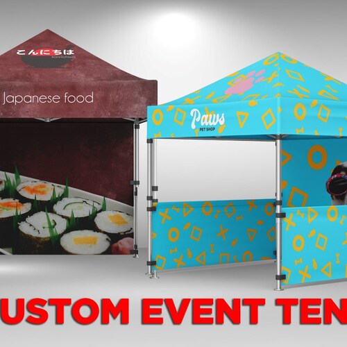Custom Printed Canopy Event Tent 10x10ft Tent Banner - Etsy