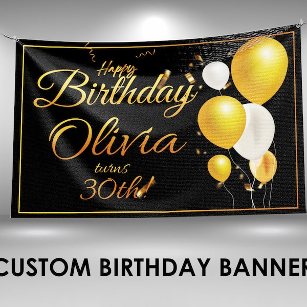 30th Birthday Banner - Etsy