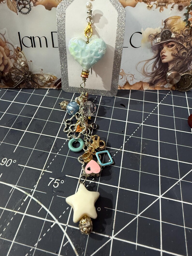 Beaded Charm Dangle Glue Stopper - Etsy