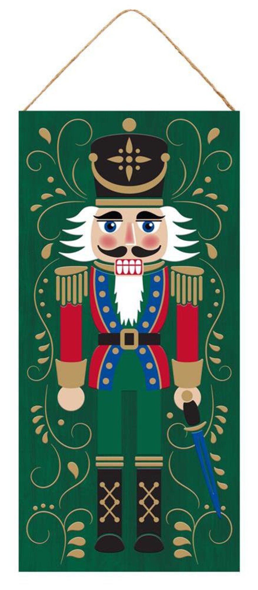 12.5 Wooden Nutcracker Wall Hanging Sign for Wreath, Centerpieces ...