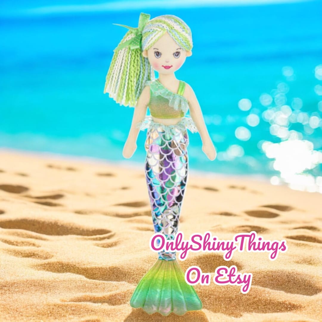 18" Shimmer Cove Mermaid Plush Doll, Oceania, for Christmas, Valentine ...