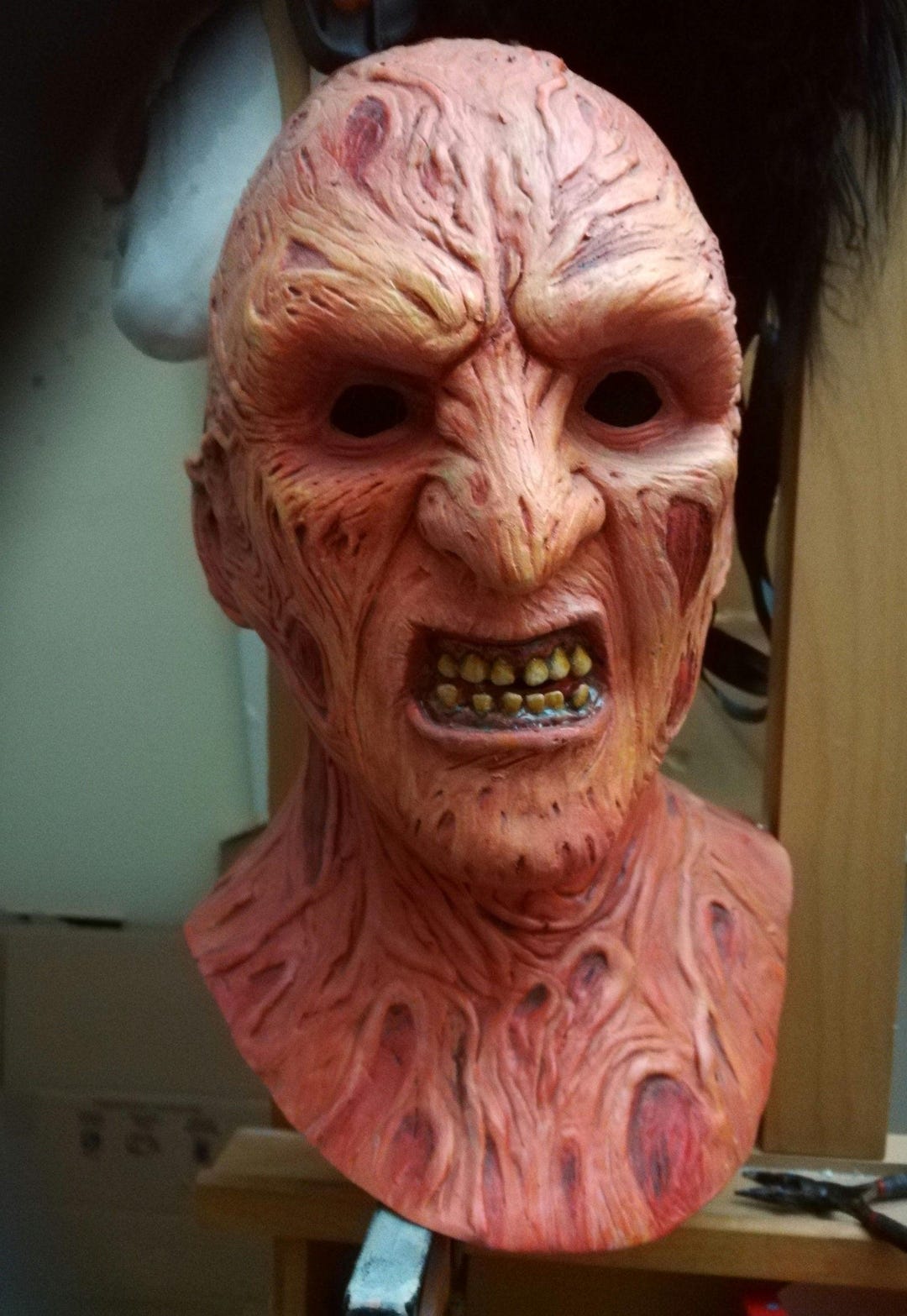 Freddy Krueger Latex Mask Halloween Horror Cosplay Costume Movie Prop ...