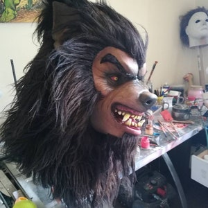 Goosebumps Scary Werewolf Latex Mask Halloween Horror Cosplay Costume ...