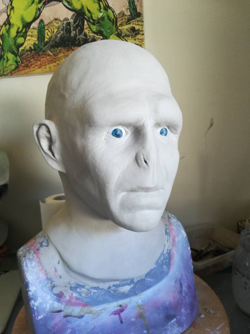 Lord Voldemort Latex Mask Cosplay Halloween Prop Bust Adult - Etsy ...