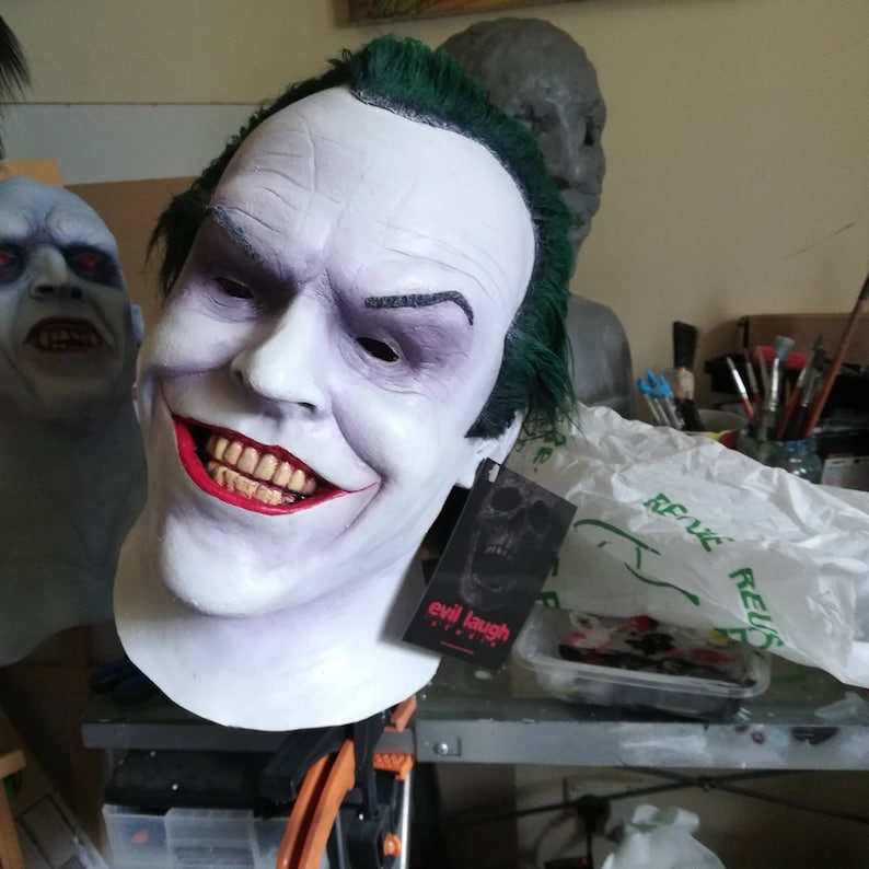 Joker Jack Nicholson Latex Mask Movie Memorabilia Halloween - Etsy
