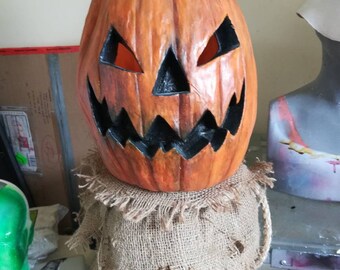 Pumpkin Head Mask - Etsy