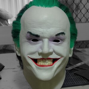 Joker Jack Nicholson Latex Mask Movie Memorabilia Halloween Cosplay ...